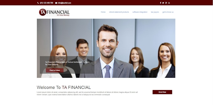 Design a beautiful web front end design by Sam_haid | Fiverr