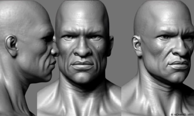 Sculpt 3d head,3d bust, 3d portable model for 3d printing by Bunmi08 ...
