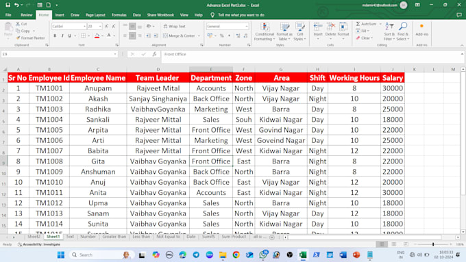 Do expert excel data entry and formula creating, editing services by ...