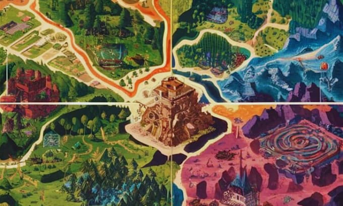 Draw your dream fantasy map for game, rpg campaign, book, dnd campaign ...