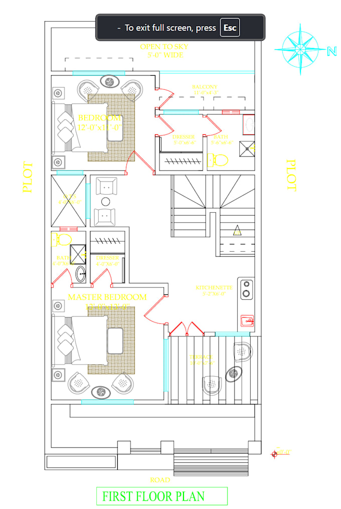 Design 2d floor plans,elevations and sections by Abdullahmugh537 | Fiverr