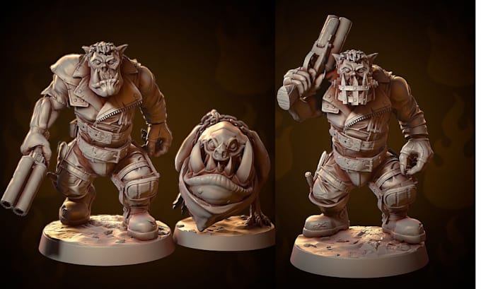 Sculpt 3d dnd fantasy miniature character for 3d printing using blender ...