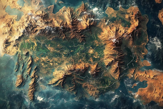 Create a high quality fantasy map by Trystaniley | Fiverr