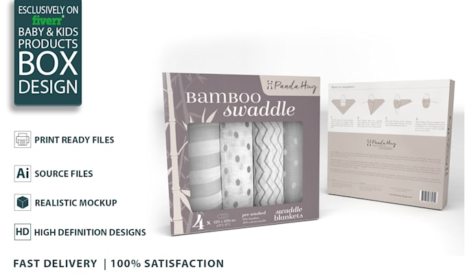 Baby, kids products box packaging, baby toy box design by Logicgo | Fiverr