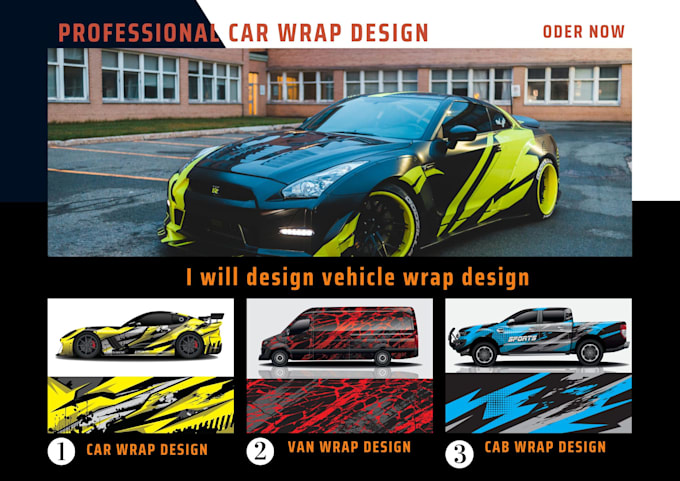Design eye catching car wrap design for any type of vehicle by Michelle ...