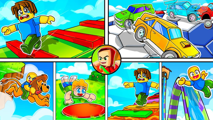 Draw a roblox thumbnail by Bohhan_dzn | Fiverr