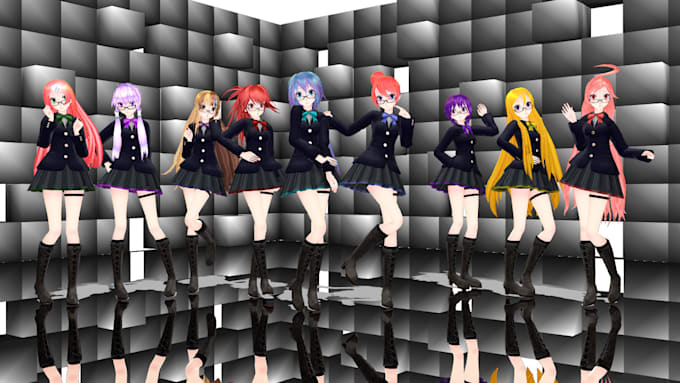 Create edit fix or rigging any 3d model including mmd vrchat blender sfm model by Ibra_coo | Fiverr