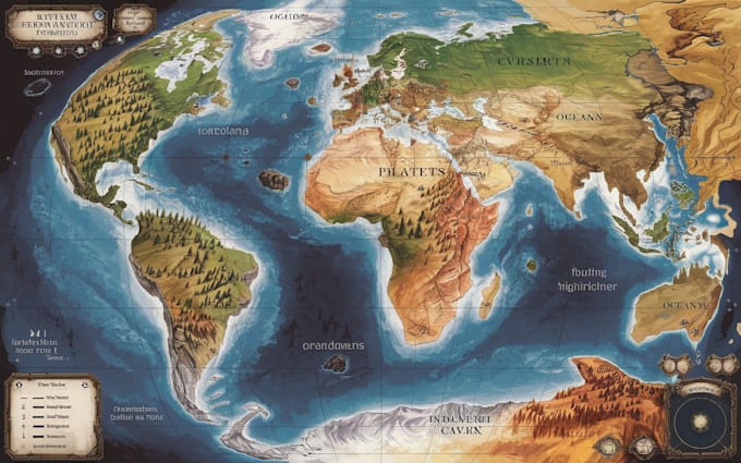Draw a custom map for fantasy, scifi, book or boardgame by Rionodard ...