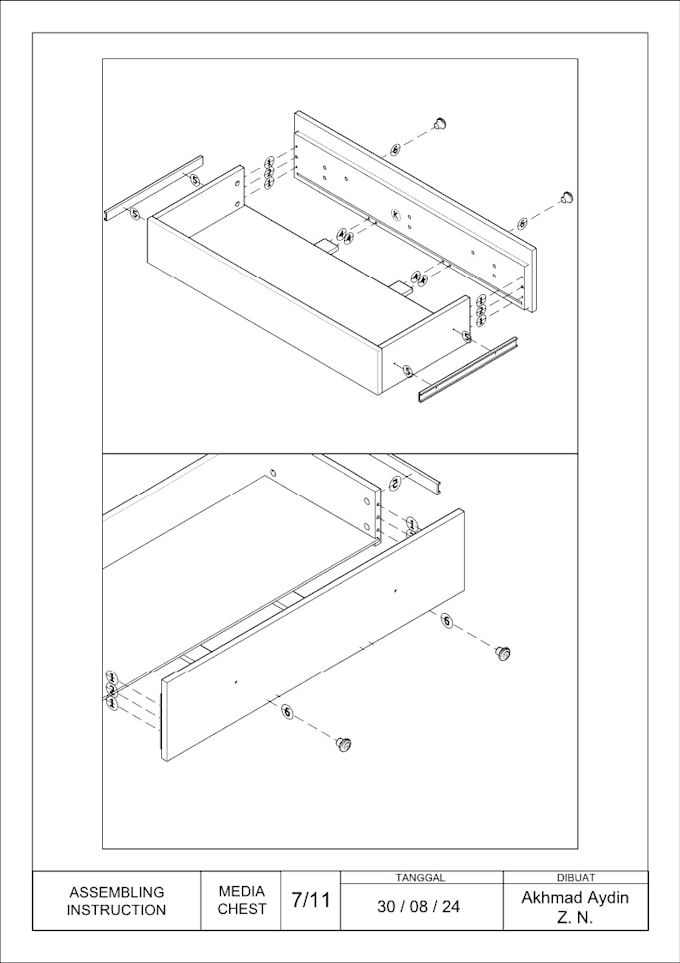 Make 3d furniture for manufacturing drawing and product assembly by ...