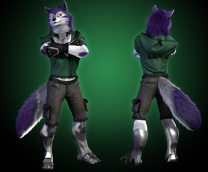 Create 3d vrchat avatar mode, vrc character,furry avatar, custom avatar ...