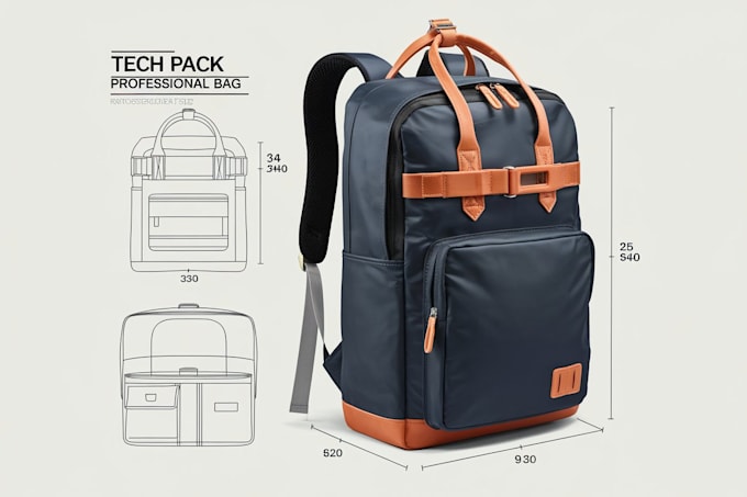 Create custom bag design, tech pack, handbag, and tote bag for your ...
