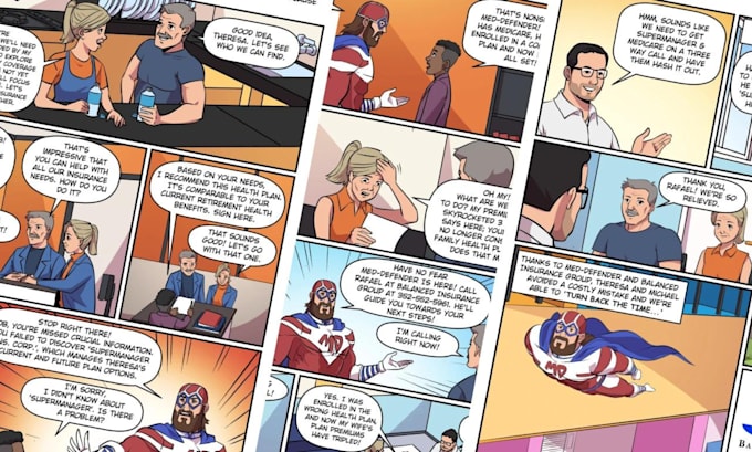 Custom comic book page artist comic storyboard comic panel comic pages ...