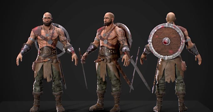 Texture 3d game character,gmod,character rigging,blender,realistic ...