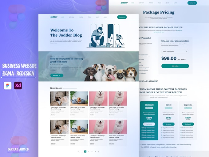 Do single page figma website design by Farhadalsami | Fiverr