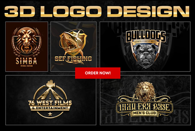 Design 3d metallic gold and silver logo for your business by Creative ...