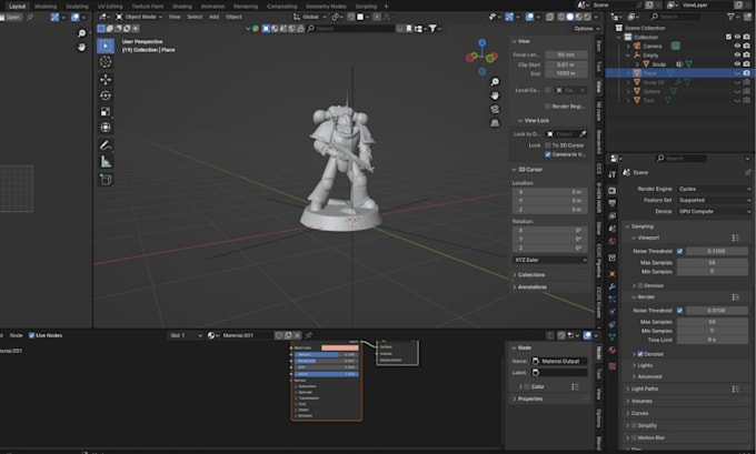 Sculpt custom tabletop mini, dnd miniature 3d action figures for 3d ...