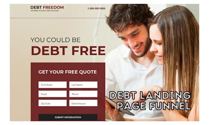 Generate debt settlement, relief, validity, consolidation leads lander ...