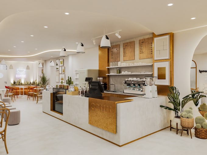 Design and render your 3d retail stores, coffee shops, restaurant by ...