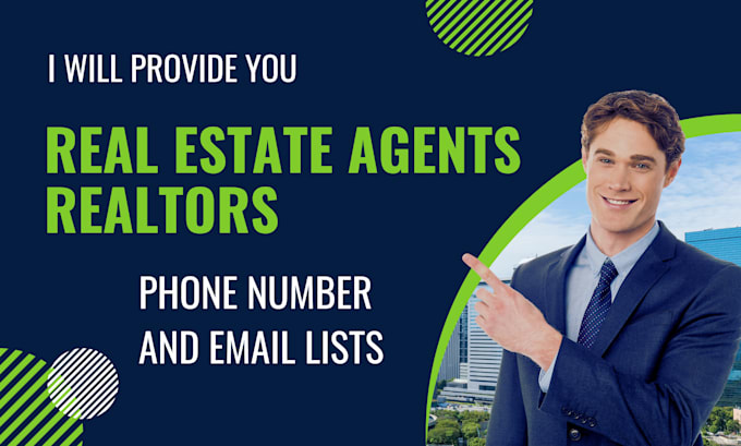 Provide phone numbers of real estate agents and realtors for sms ...