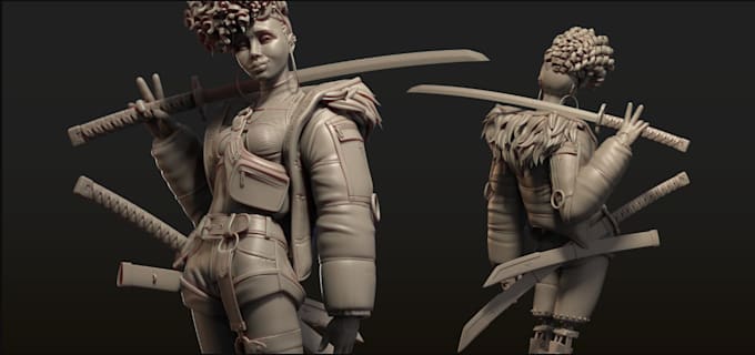 Sculpt 3d model,texture,fix stl file,statue,gcode,3d toy,3d dull ...