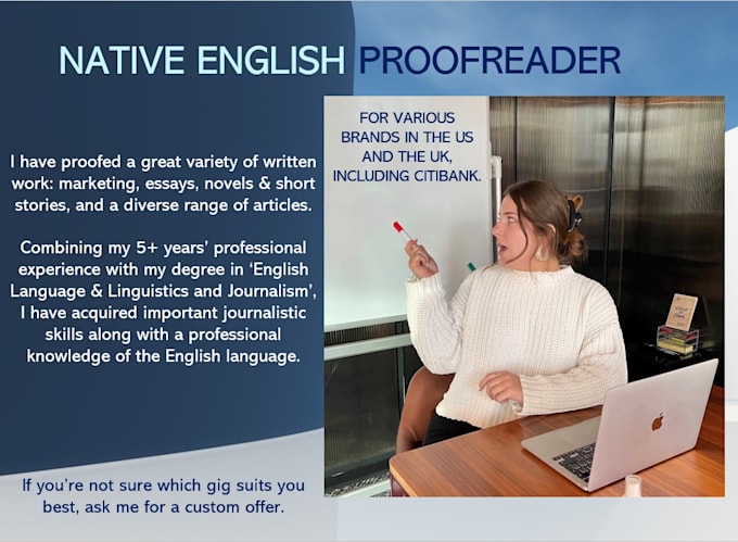 Proofread your academic paper by Grantproofing | Fiverr
