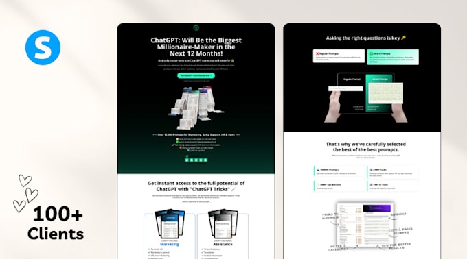 Build systeme io landing page, sales funnel in systeme io, website ...