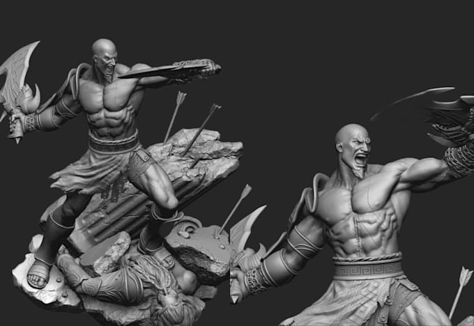 Design 3d printing character model 3d sculpting stl file in blender and zbrush by Baminuell | Fiverr