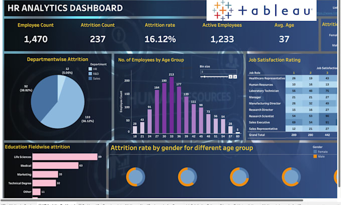 Solve data visualization problem in tableau, powerbi visualization by Aj_tech_hub | Fiverr