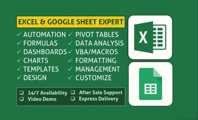 Create custom excel spreadsheets, google sheets, vba macros, and ... Create custom excel spreadsheets, google sheets, vba macros, and ...