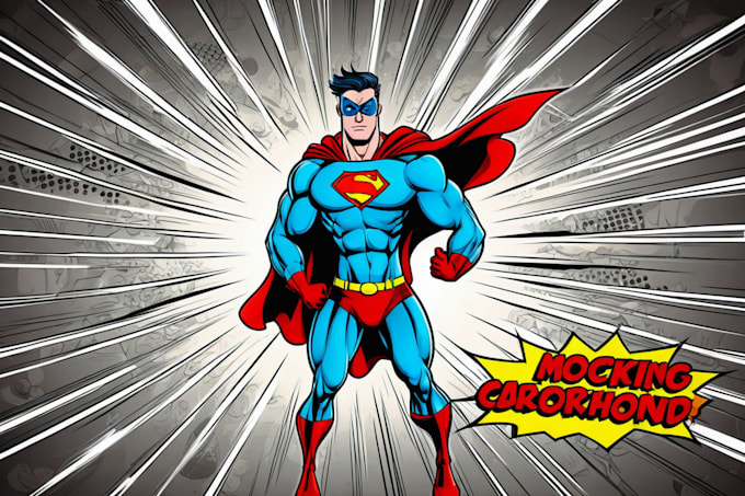 Draw a cool comic book superhero cartoon illustration by Jesalynberson ...