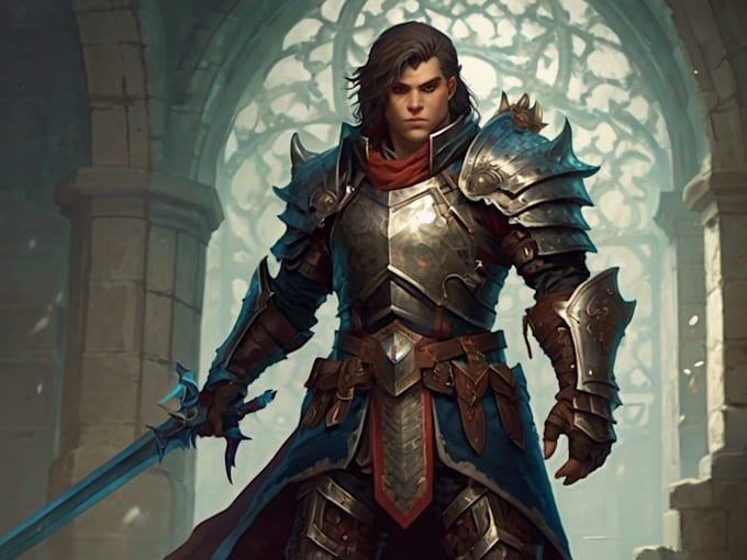 Draw your dnd or fantasy character portrait by Rhylanrell | Fiverr