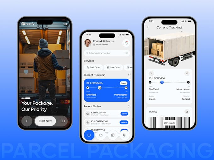 Parcel delivery app parcel app full functional parcel app by Nailiatia ...