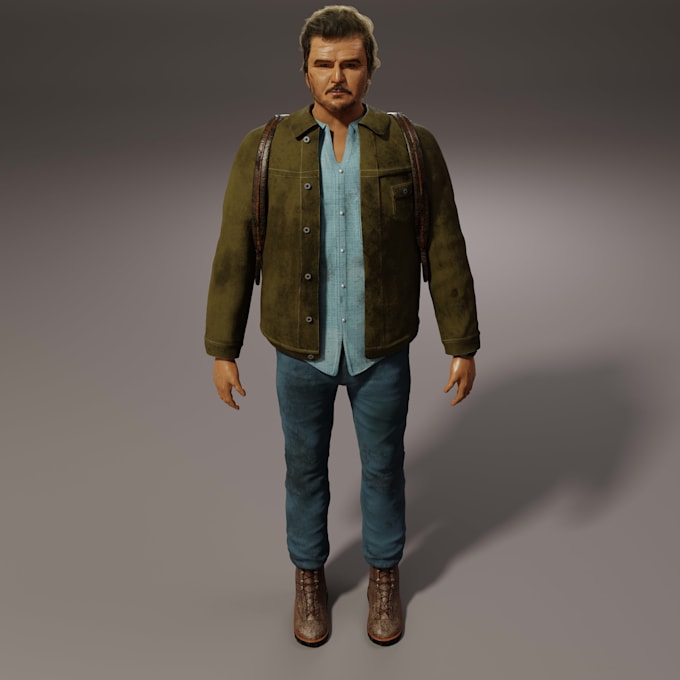 High poly realistic character model by Merinx | Fiverr