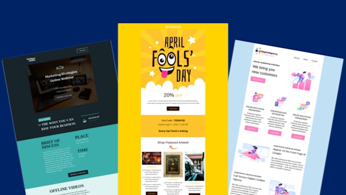 Design editable email mailchimp klaviyo beehive newsletter template ...