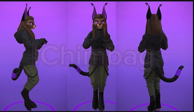 Upload, edit, dps and create your vrchat avatar, furry vrchat, vrc ...