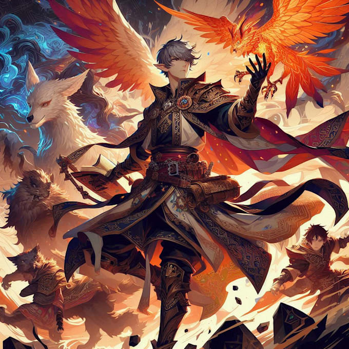 Draw character art for dnd, pathfinder, role playing by Arteiadcvd | Fiverr