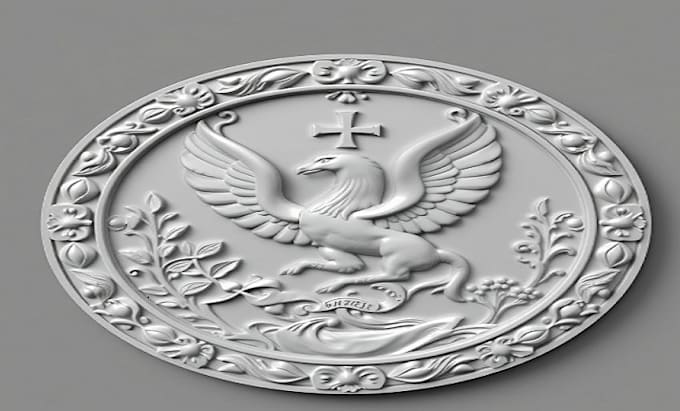 Sculpt custom 3d coin, character portrait model,bas relief cnc coin ...