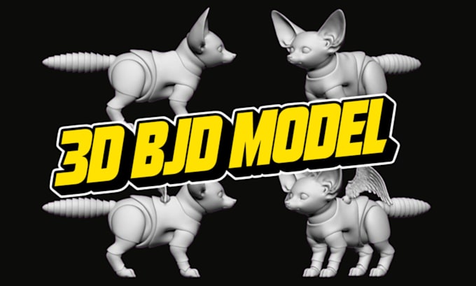 Sculpt 3d bjd 3d doll toy design 3d articulated model for 3d printing ...