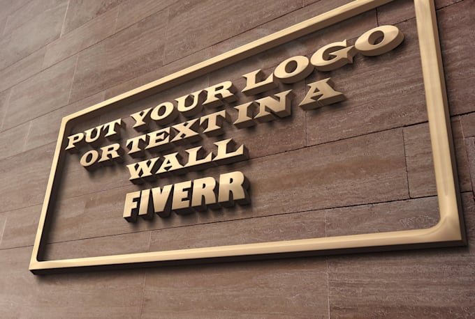Convert your logo or text into a 3d wall sign by Tasos250 | Fiverr