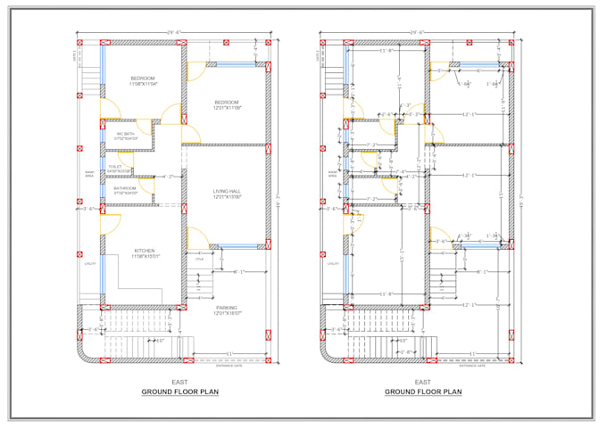 Design 2d architectural floor planning, 3d elevation by Er_kalpdip30 | Fiverr