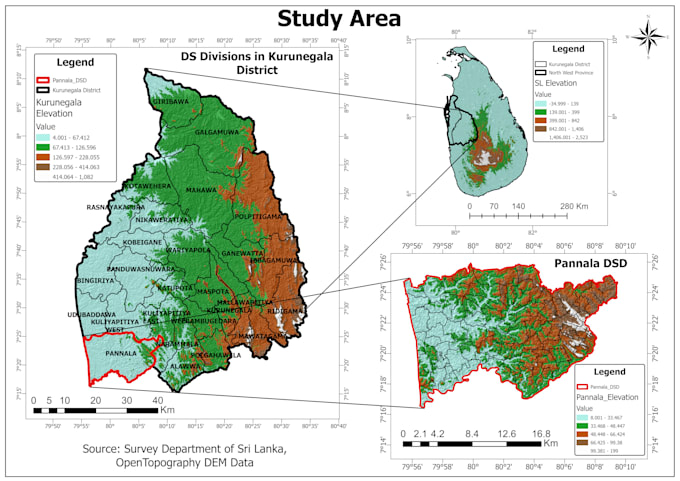 Create professional gis maps using arcgis pro and qgis by Theja_poorni | Fiverr