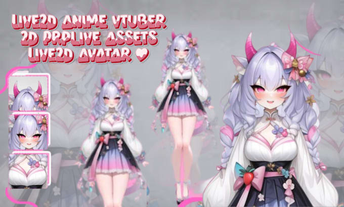 Rig vtuber streamer, live2d rigging, vtuber studio, rigpro live2d asset prprlive by Hawel_110 ...