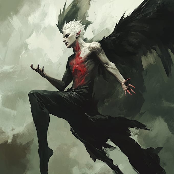 Make a fantasy horror character art and illustration by Kounoeguesan ...