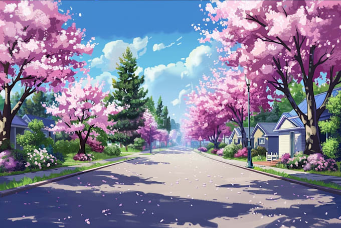 Create anime backgrounds for visual novels, game 2d art by Carisaatse ...