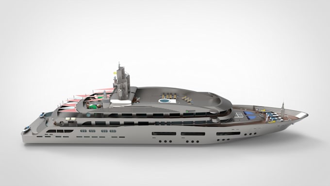 Build 3d ship model 3d ship animation 3d yacht model 3d boat design ...