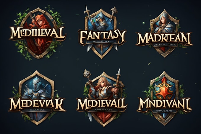 Make original medieval, fantasy, rpg, mmorpg game logo title by ...