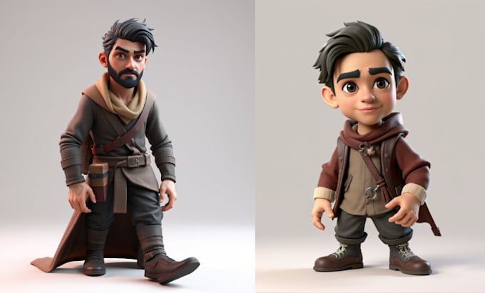 Design 3d toy, 3d model, action figure, character modeling for 3d ...