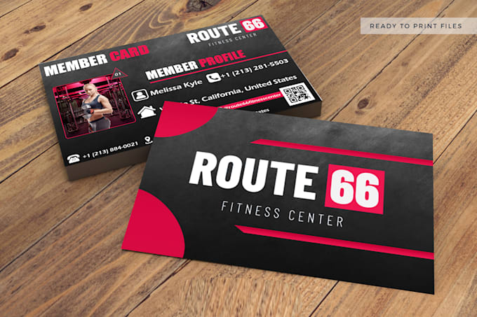 Design modern and minimalist fitness membership card by Cardentity_idn ...