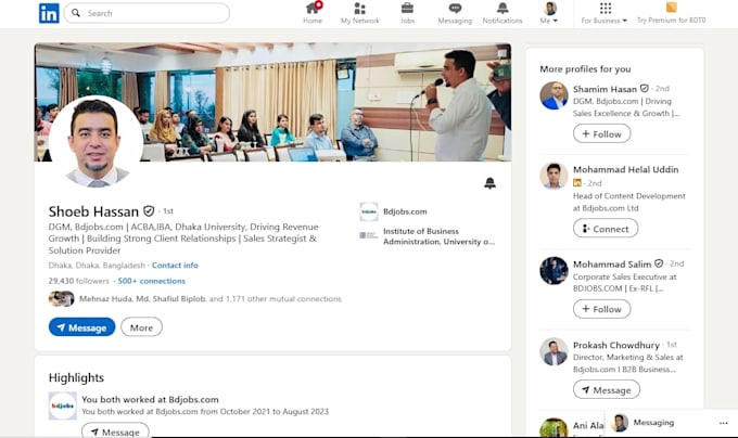 Do linkedin profile optimization and outreach expertly by Athlorspartners | Fiverr