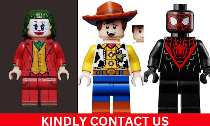 Create custom lego 3d model minifigure design render lego 3d toy 3d ...